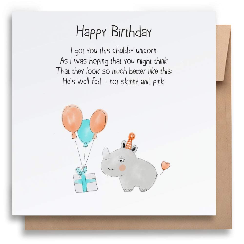 Buy Chubby Unicorn Children s Birthday Card With Envelope Kid s buy-chubby-unicorn-children-s-birthday-card-with-envelope-kid-s