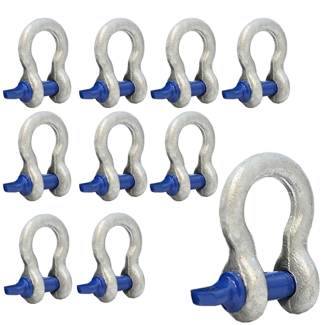 Snapklik.com : Boxer Forged Anchor Shackle 5/16”Heavy Duty Forged Steel ...