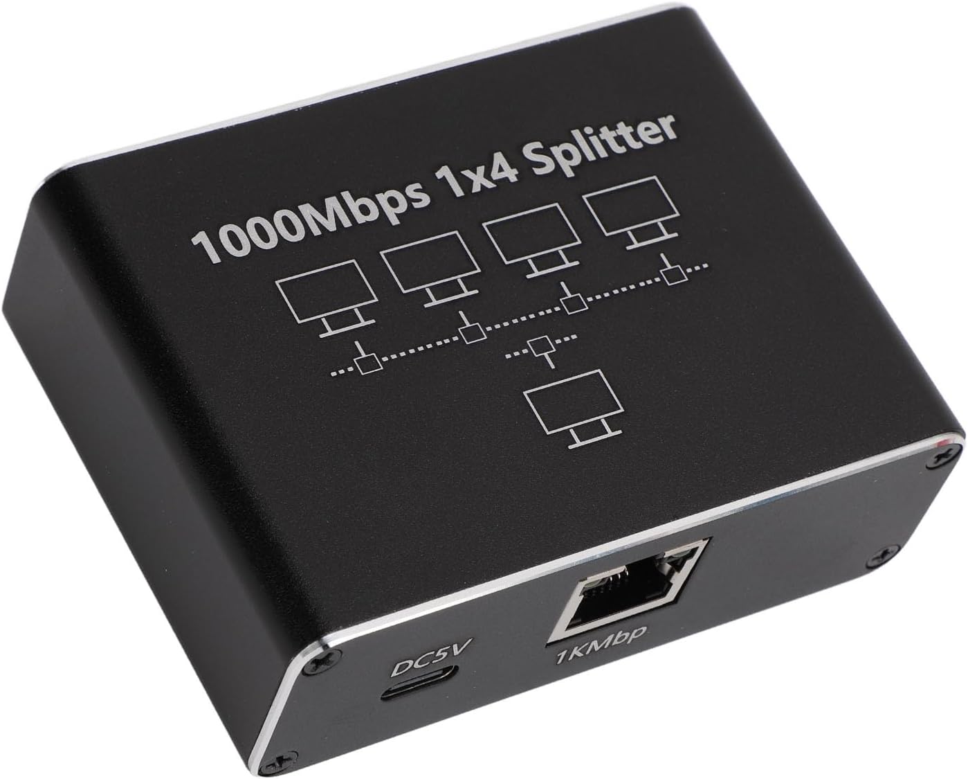 Ethernet Splitter 1 to 4 High Speed 1000Mbps, Network HUB, for Cat6/7/8 ...