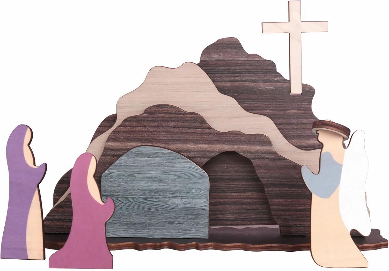 Amazon.com: VeteUr RDCREW Wooden Easter Resurrection Scene Set Jesus ...