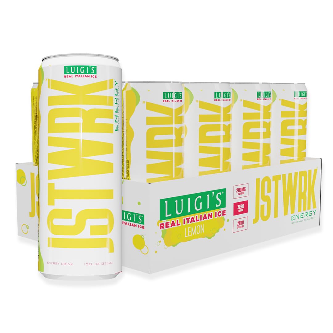 Amazon.com : JST WRK Energy Drink - 12-Pack, Sugar-Free, Zero Calories ...