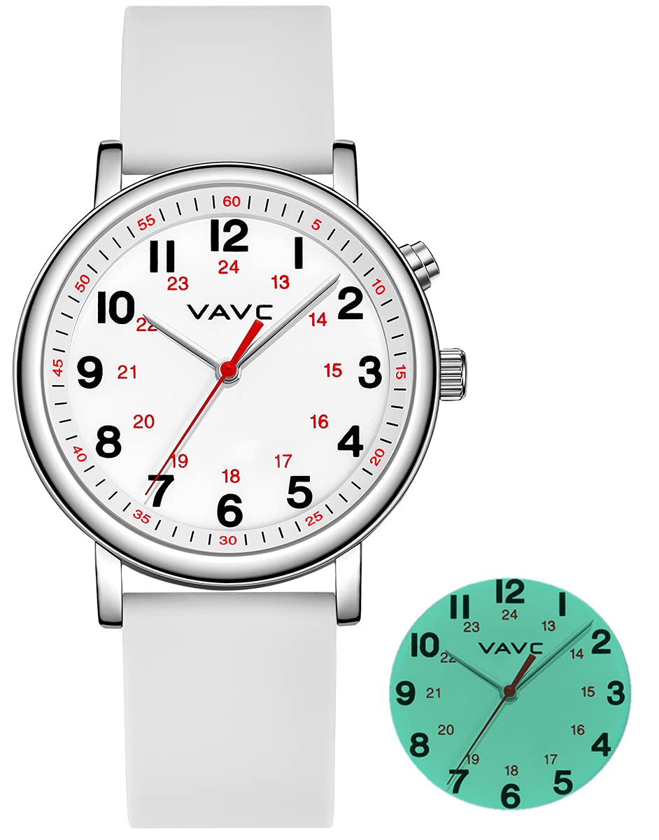 Buy VAVC Nurse Watch for Medical Students,Doctors,Nurse-Silicone Band ...