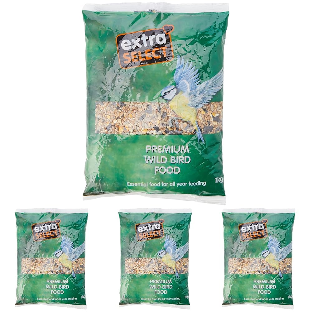 Extra Select Premium Wild Bird Food, 1 kg (Pack of 4) : Amazon.co.uk ...