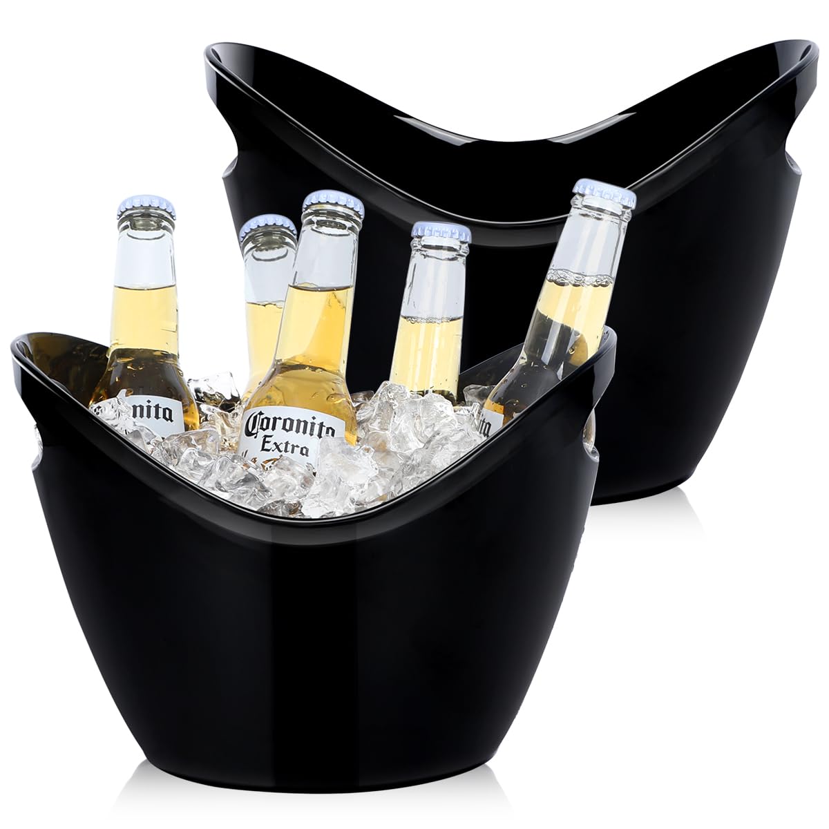 Amazon.com: Halloween Ice Bucket, Black Acrylic Ice Buckets for Parties ...