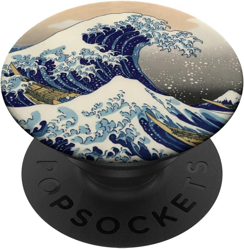 Amazon.com: The Great Wave Japanese Kanagawa PopSockets PopGrip ...
