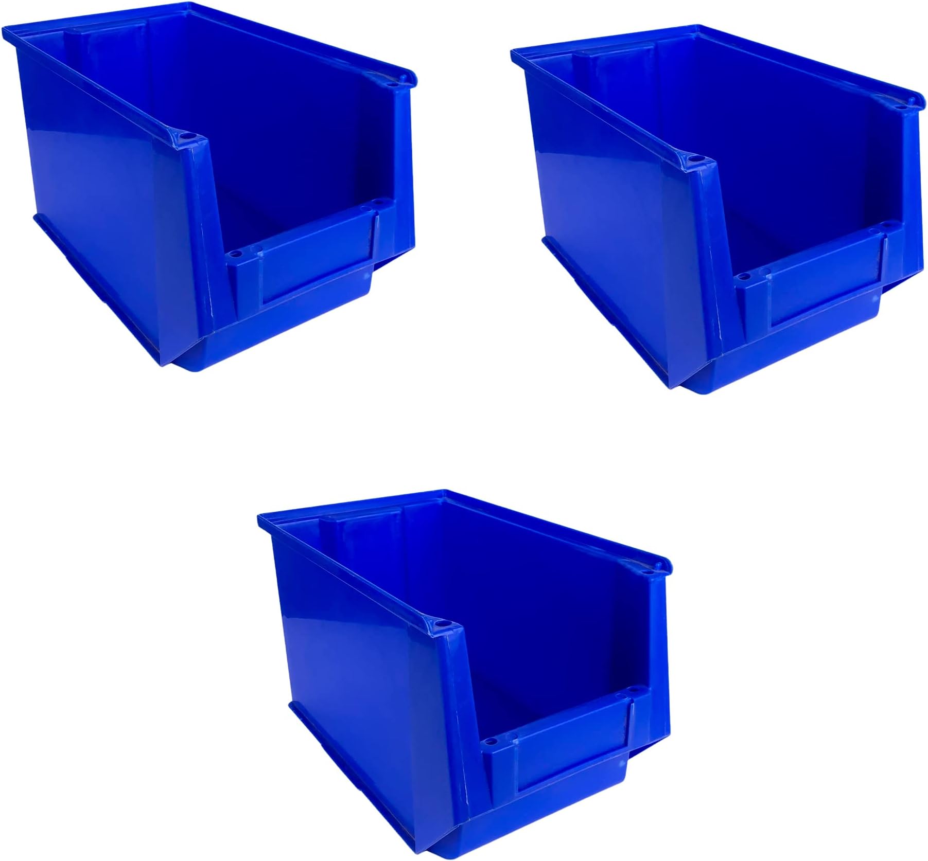 Alkon Polybins Stackable Storage Set of 20 Bins with 5 Mounting Rails ...