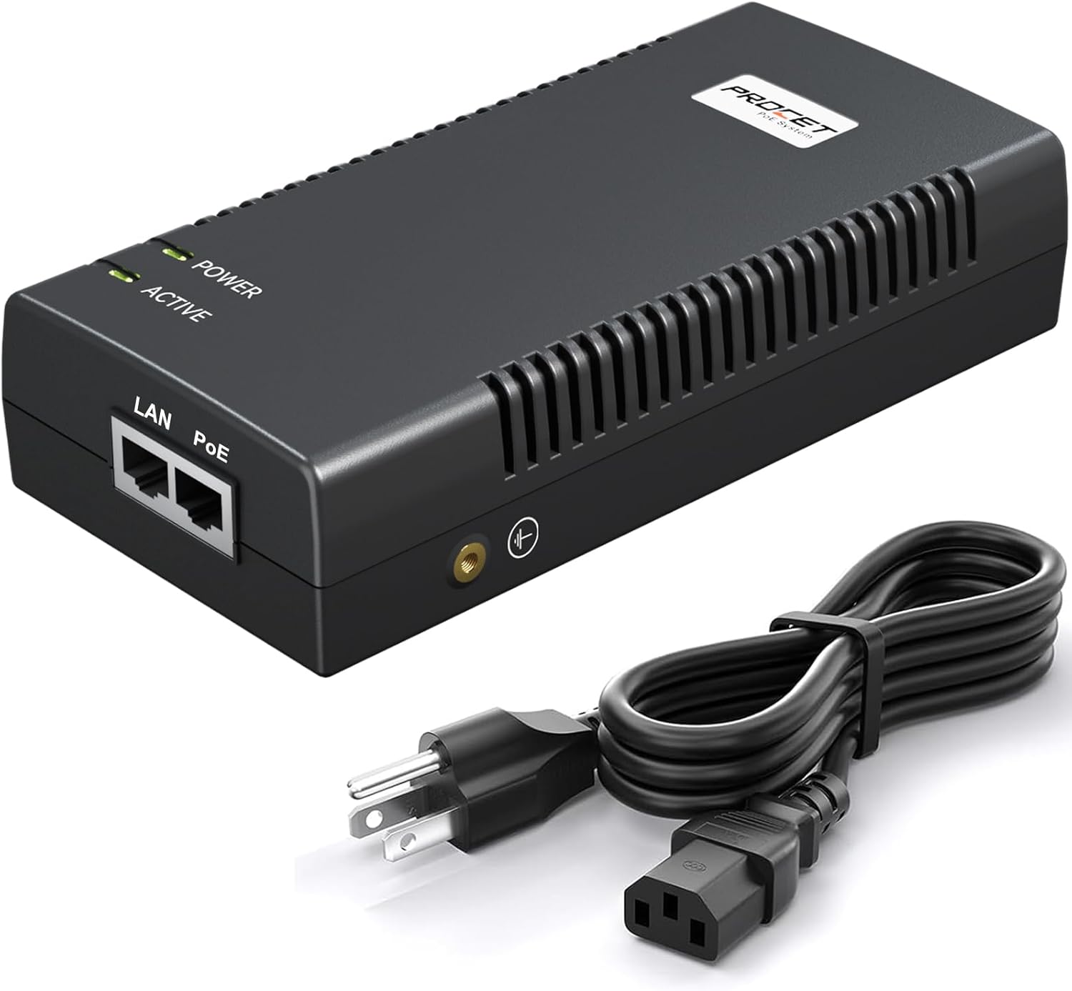 Amazon.com: PROCET 10 Gigabit PoE Injector up to 90W IEEE802.3bt PoE++ ...