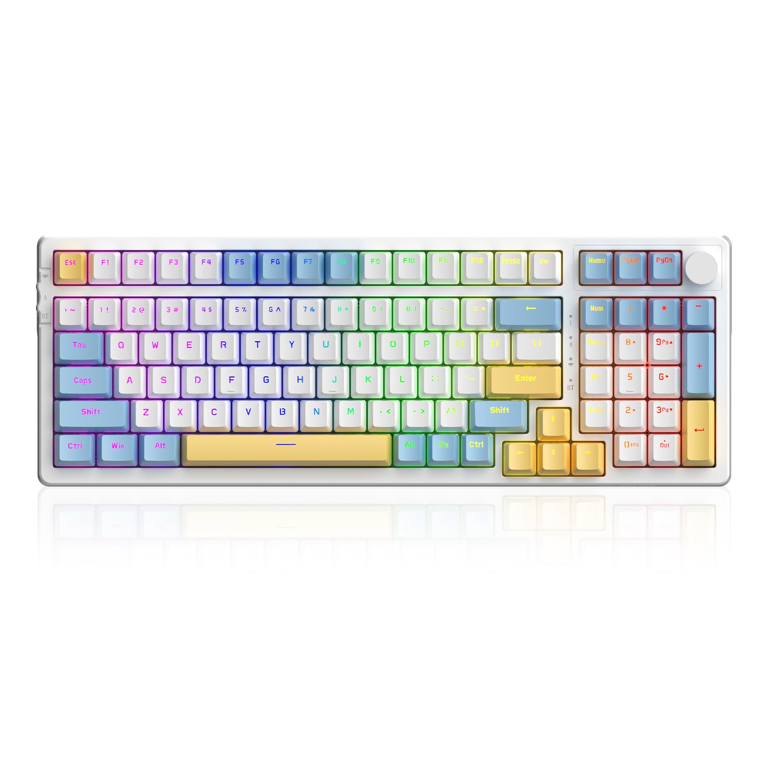 Nacodexak992 99 Key Hot Swappable Rgb Custom Gaming Keyboard 4000mah ...