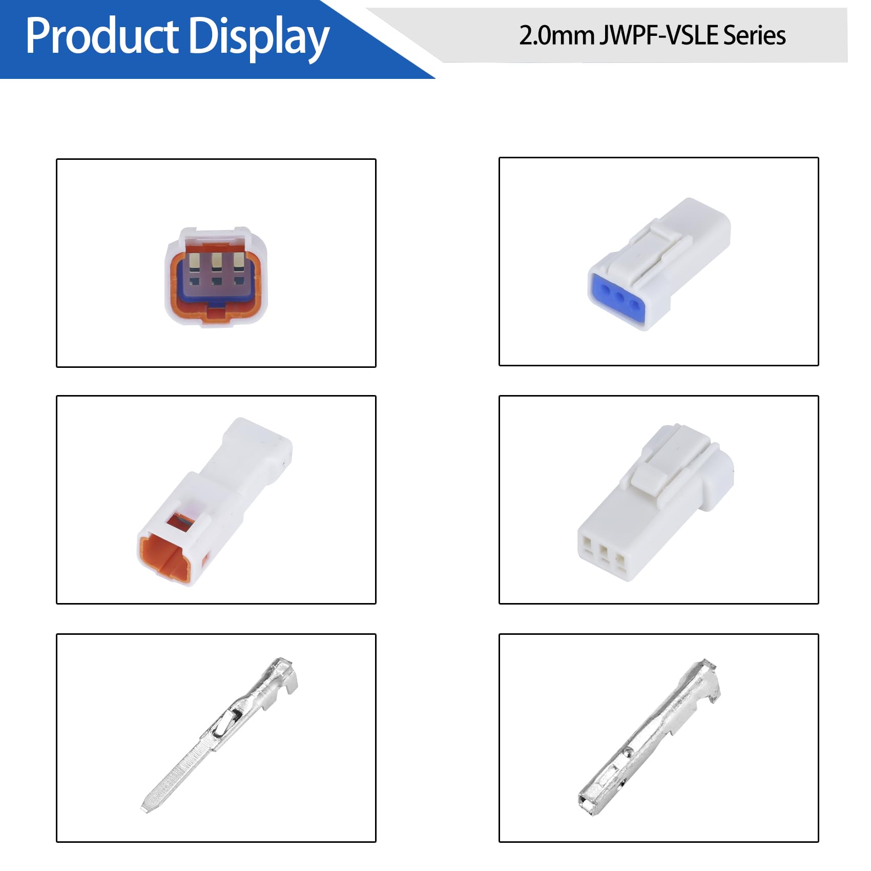 Snapklik.com : 5 Kits 3 Pin Way JST Waterproof Connector 26-22 AWG ...