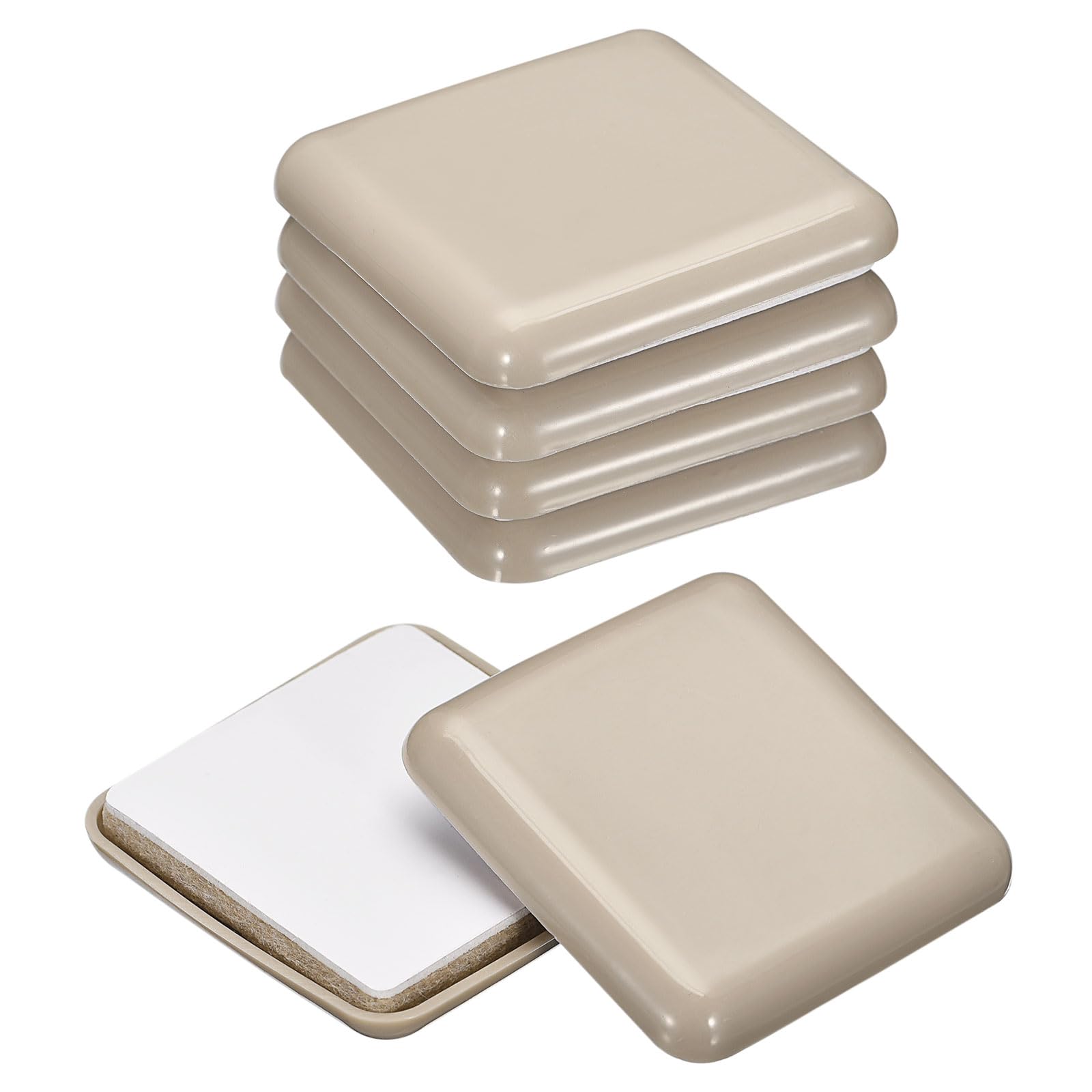 uxcell Furniture Sliders, 8Pcs 2" - Plastic Self-Adhesive Square ...