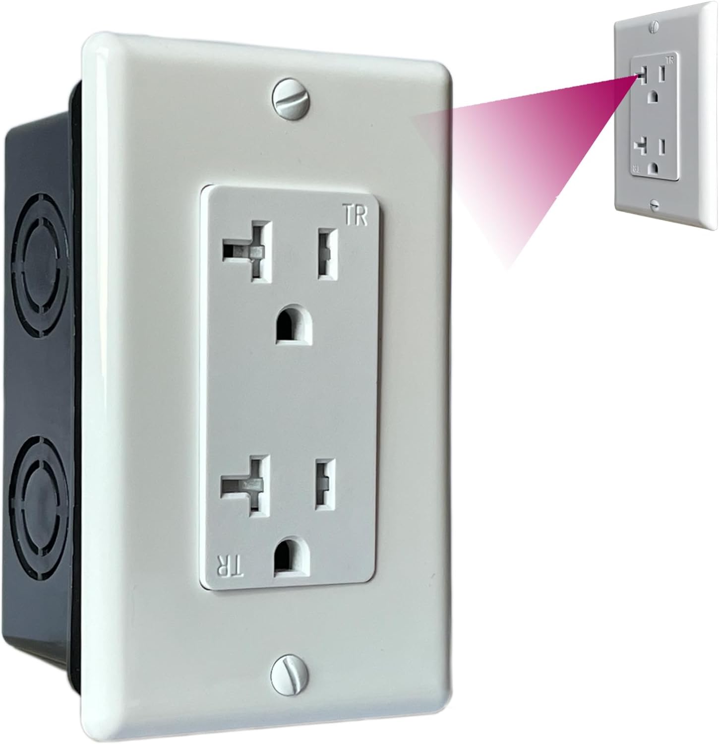 Amazon.com : Hidden WiFi Streaming 4K HD Camera in White Outlet (No ...