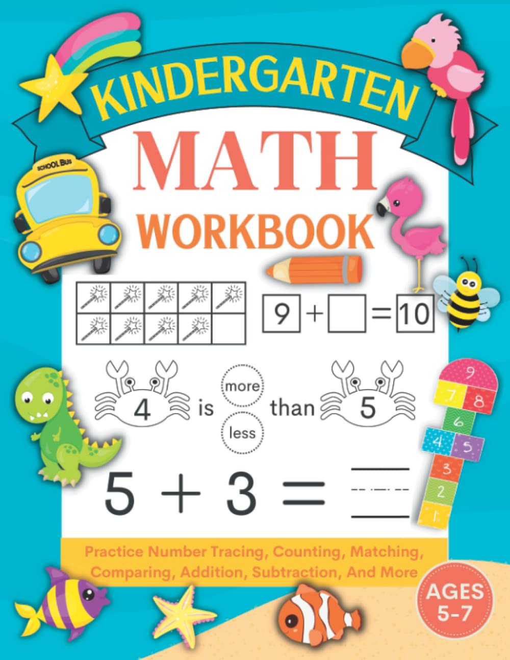 Buy Kindergarten Math Workbook: Practice Number Addition, Subtraction ...