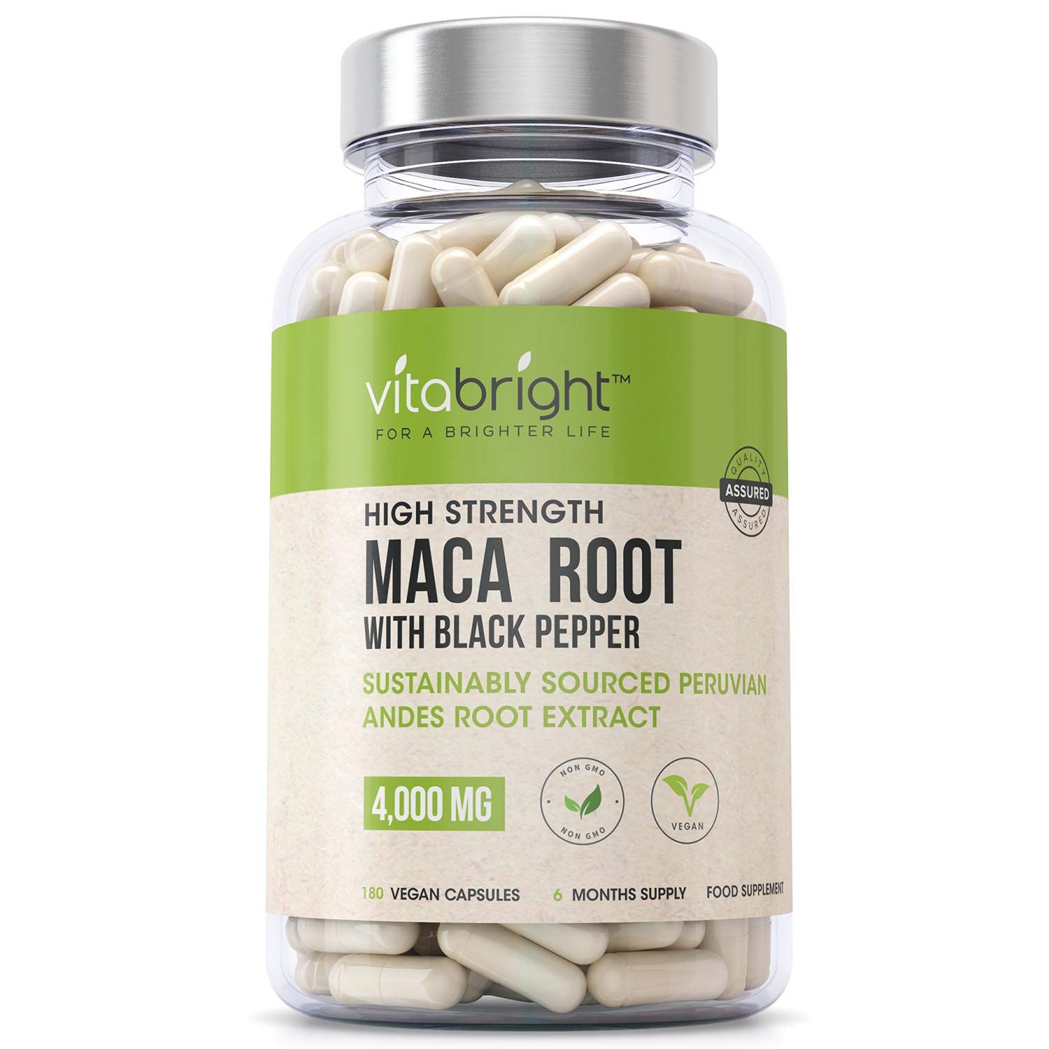 Buy Maca Root s 4000mg with Black Pepper, 180 Vegan s, 6 Month’s Supply ...