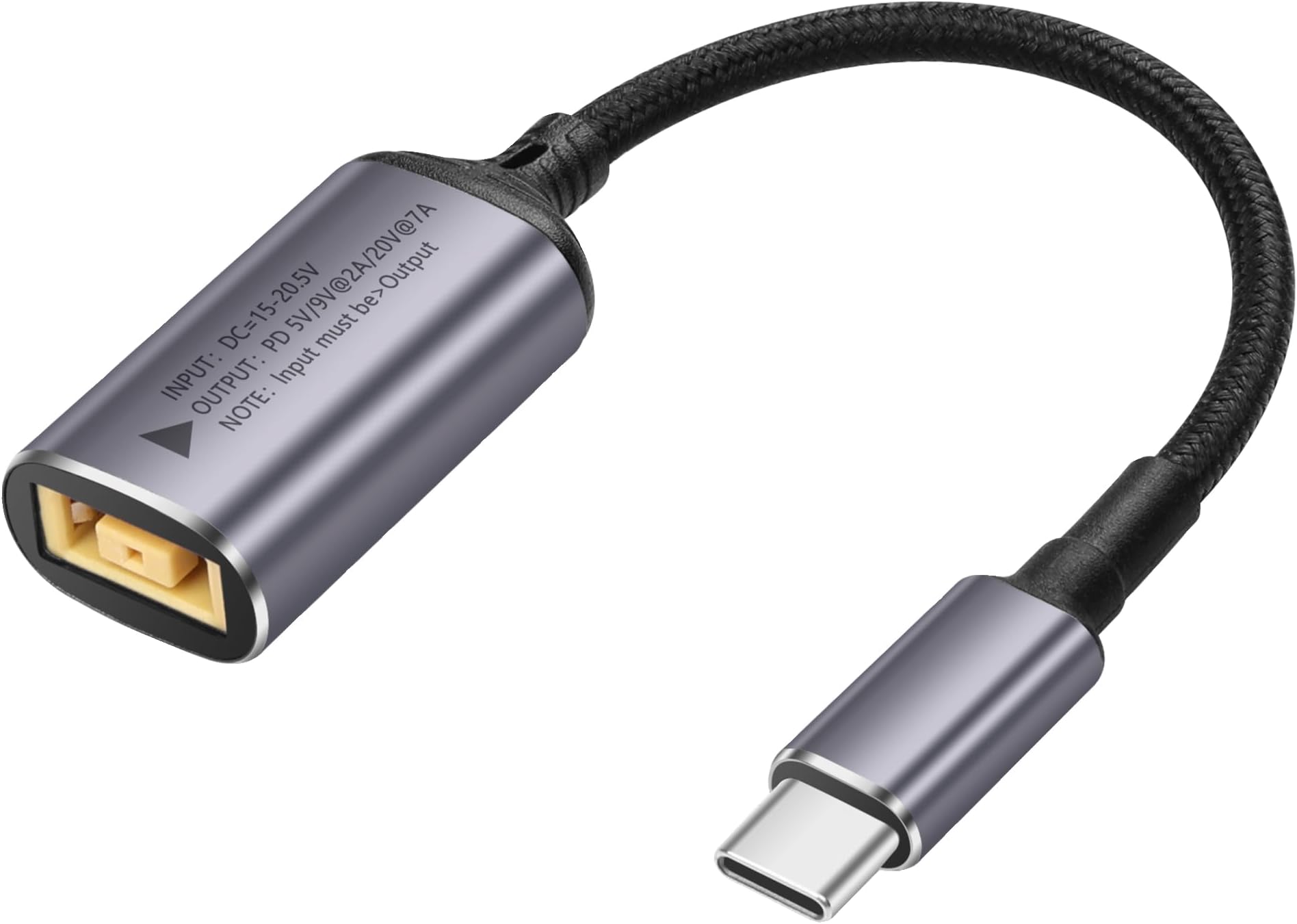 Amazon.com: PLUSPOE USB C to Slim Tip Adapter, Convert Lenovo Square ...