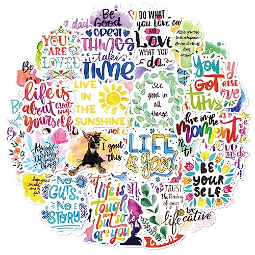 Motivational Stickers 100 Pcs Inspirational Quotes Sticker Pack ...