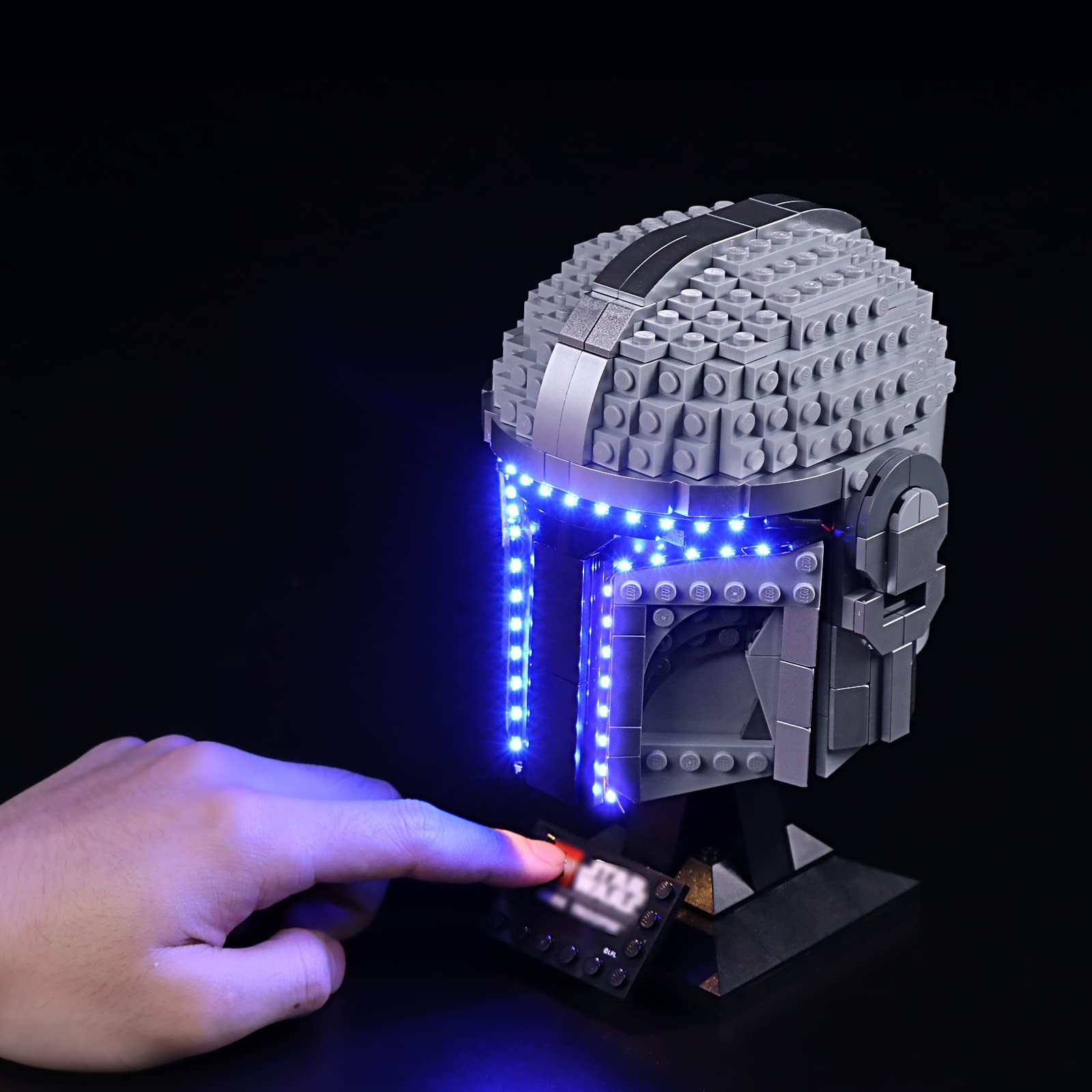 Cooldaclight Kit For Lego 75328 The Mandalorian Helmet Lighting Kit ...