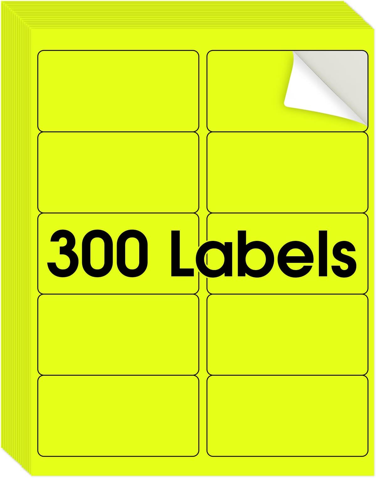 Amazon.com : Fluorescent Mailing Labels - 4" x 2" Orange - 10 Per Sheet ...