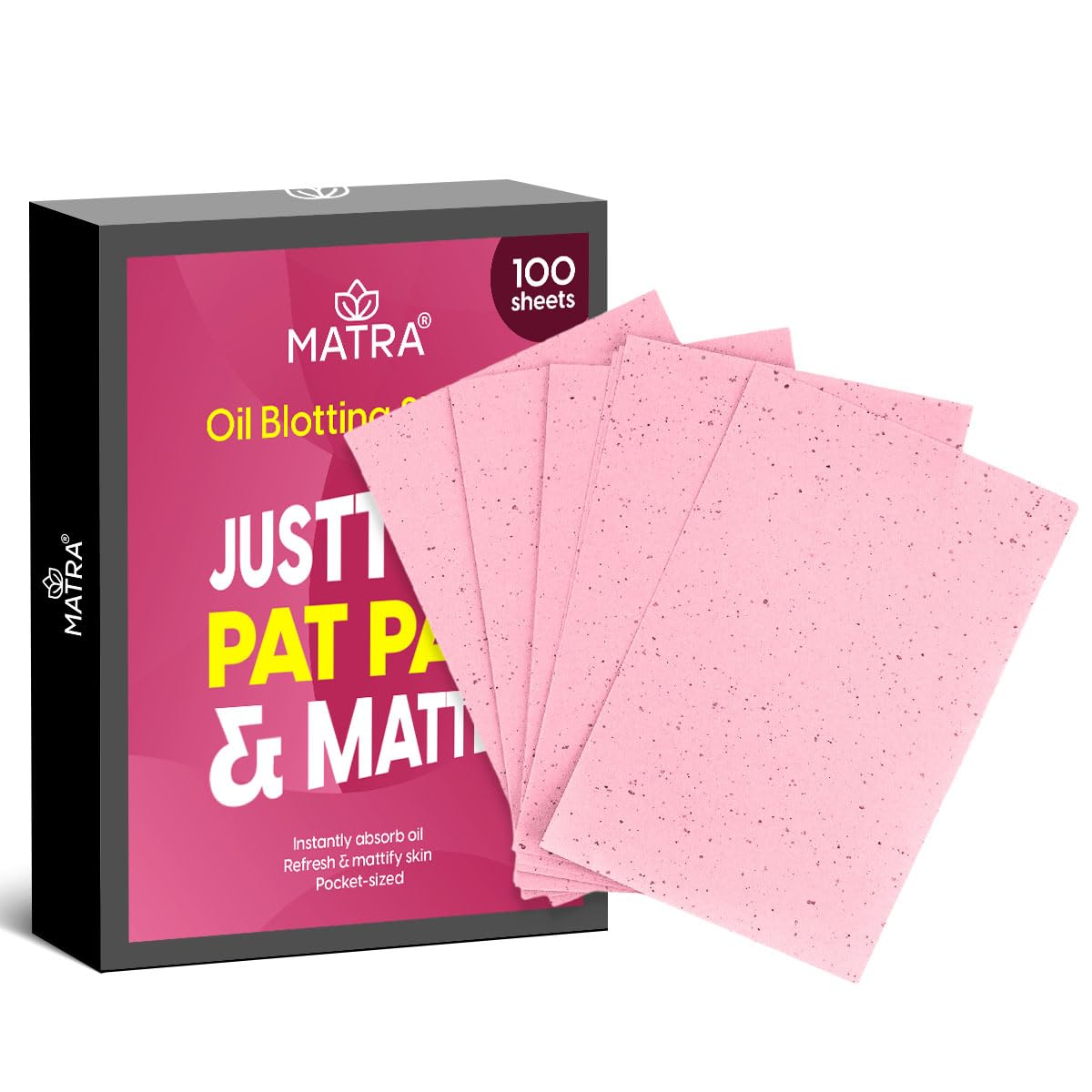 Matra Oil Blotting Sheets (100 pcs) - Face Oil Absorbing Paper for ...