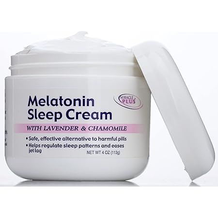 Amazon.com: Miracle Plus Melatonin Sleep Night Cream W/ Lavender ...