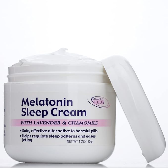 Amazon.com: Miracle Plus Melatonin Sleep Night Cream W/ Lavender ...