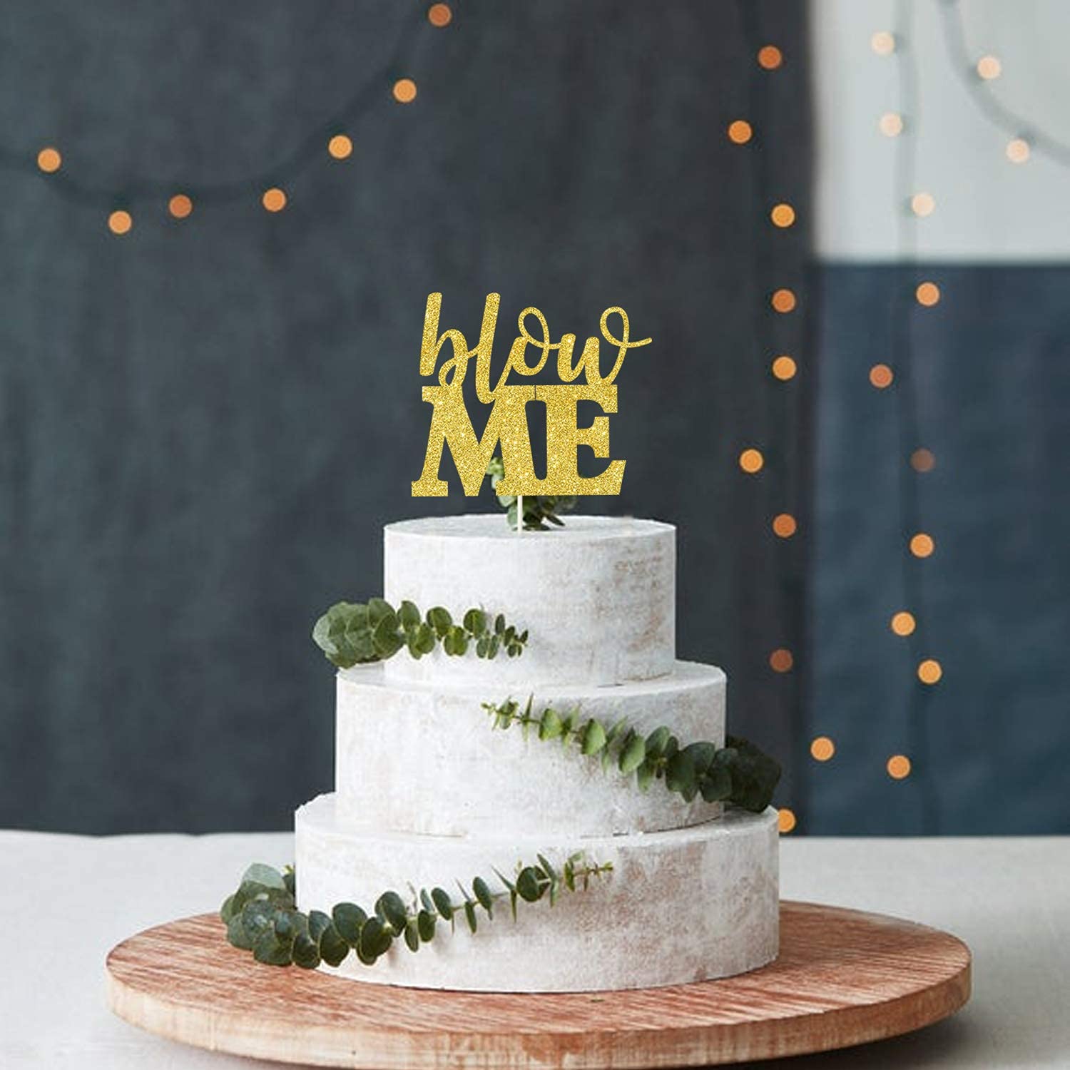 Buy Festiko Blow Me Cake Topper Old AF Cake Topper Adult Birthday ...