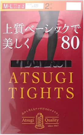 Amazon | アツギ ATSUGI アツギタイツ ATSUGI TIGHTS タイツ 80デニール 2足組 発熱 | タイツ 通販