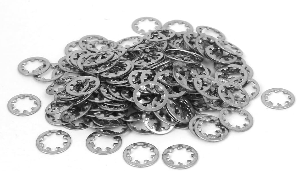 Amazon.com: uxcell M6 x 11mm x 1mm 304 Stainless Steel Internal Tooth ...