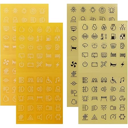 Amazon.com: DGZZI Rocker Switch Label Decal 120PCS Night Glow Graphic ...