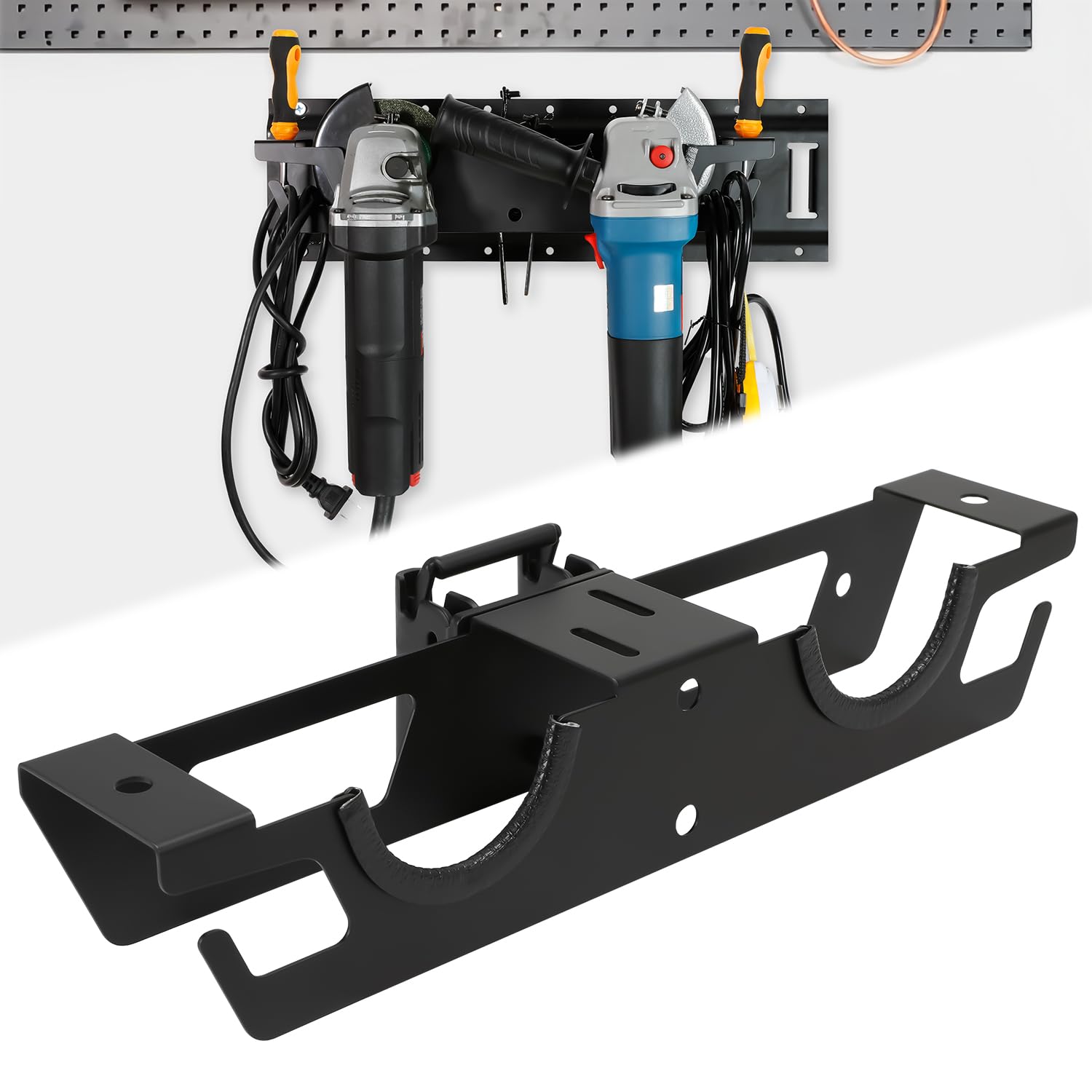 Snapklik.com : 2 Bay E-Track Angle Grinder Holder Tool