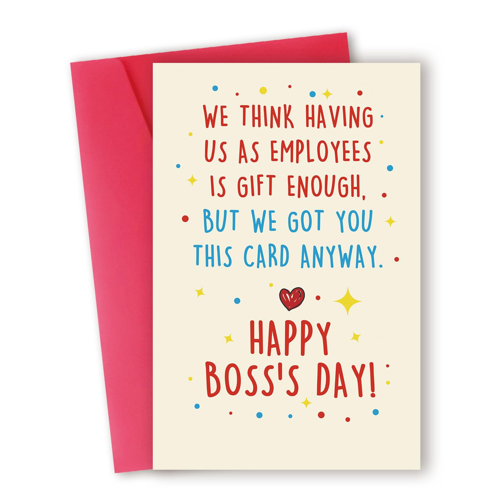 Amazon.com : Funny Boss Day Card, Happy Boss’s Day Card Gift for Boss ...