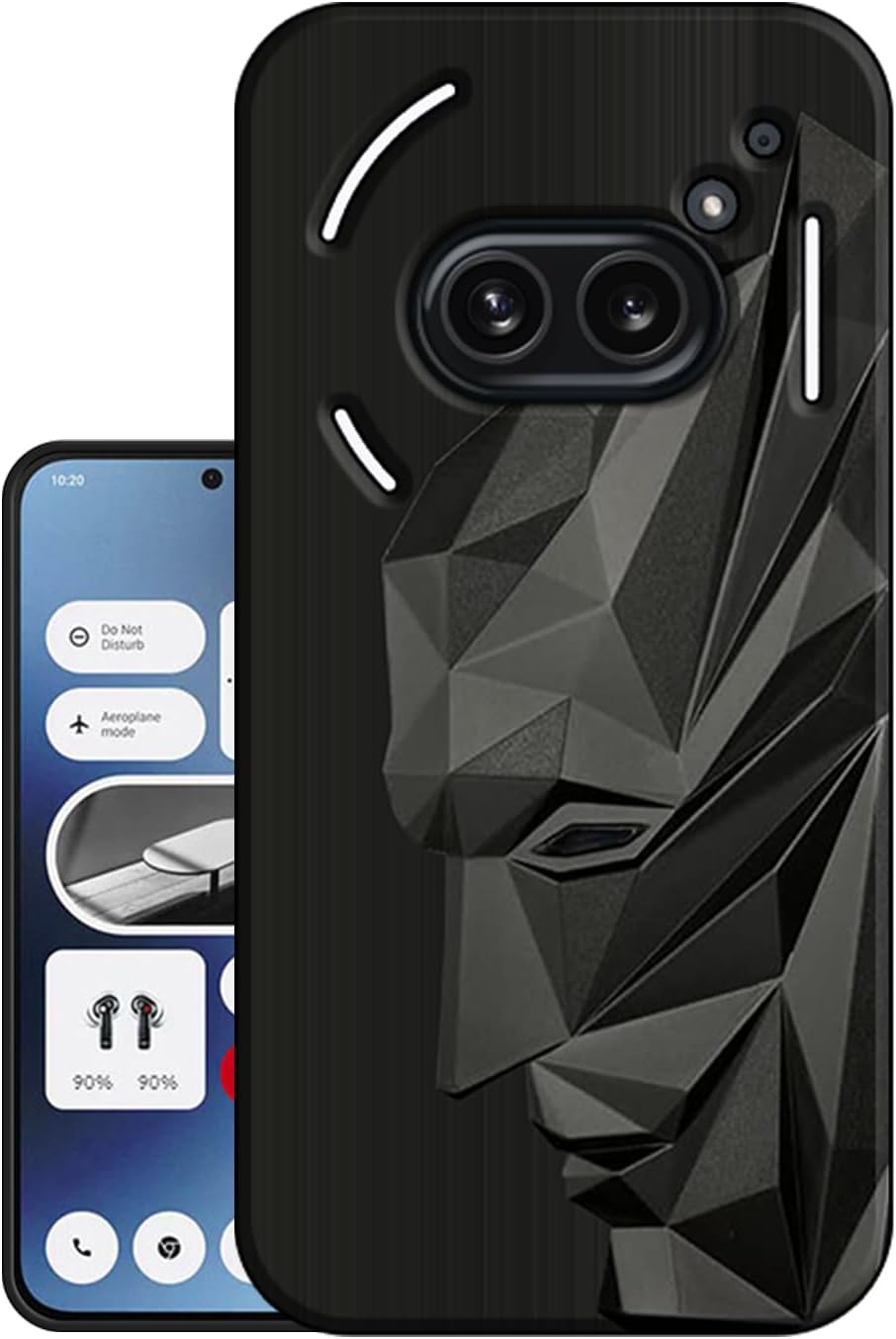 Nainz Nothing Phone 2a Case Back Cover Shockproof Soft Silicon Glossy ...