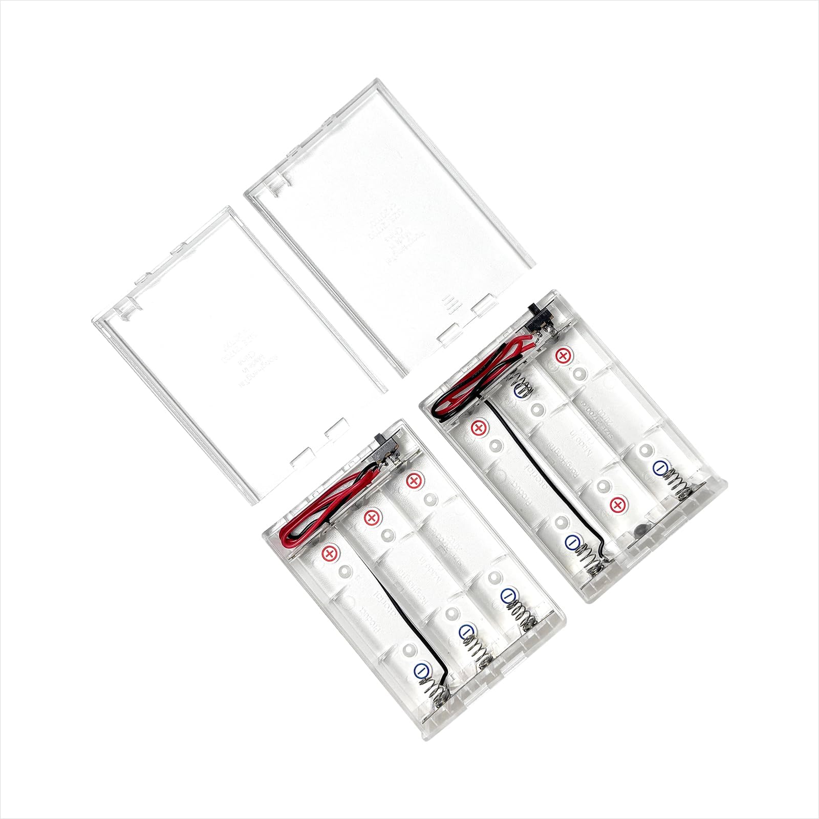 Amazon.com: Ltvystore 18650 Battery Case Holder, 5 Pack 3 Slots x 3.7V ...