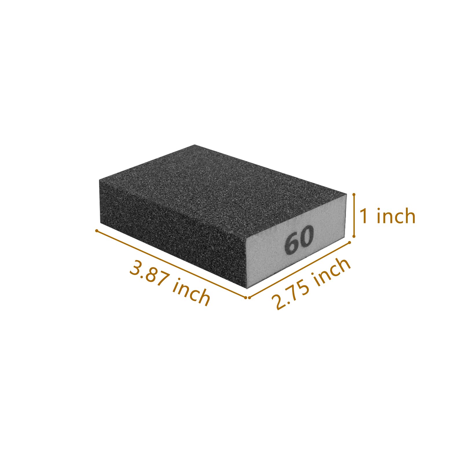 Snapklik.com : 8 Pcs Wet Dry Sanding Sponges, 60 Grit Hand Sandpaper ...