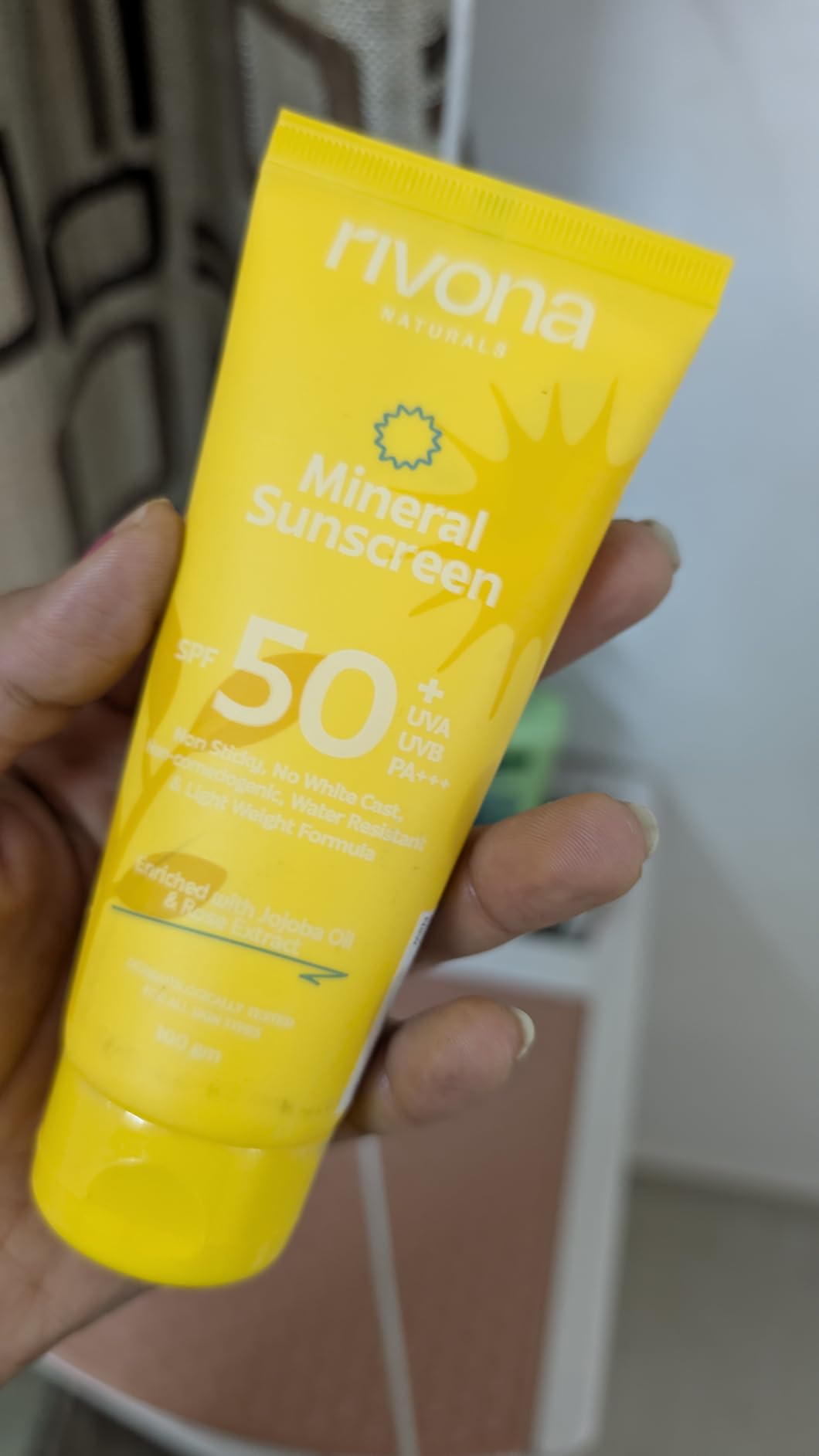 Rivona Naturals Mineral Sunscreen Spf 50 PA +++ for Acne-prone skin ...