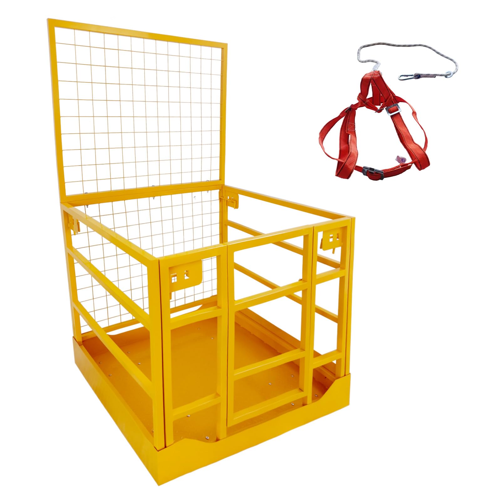 Amazon.com: Forklift Safety Cage, 43 x 45 inches Forklift Basket, 1400 ...