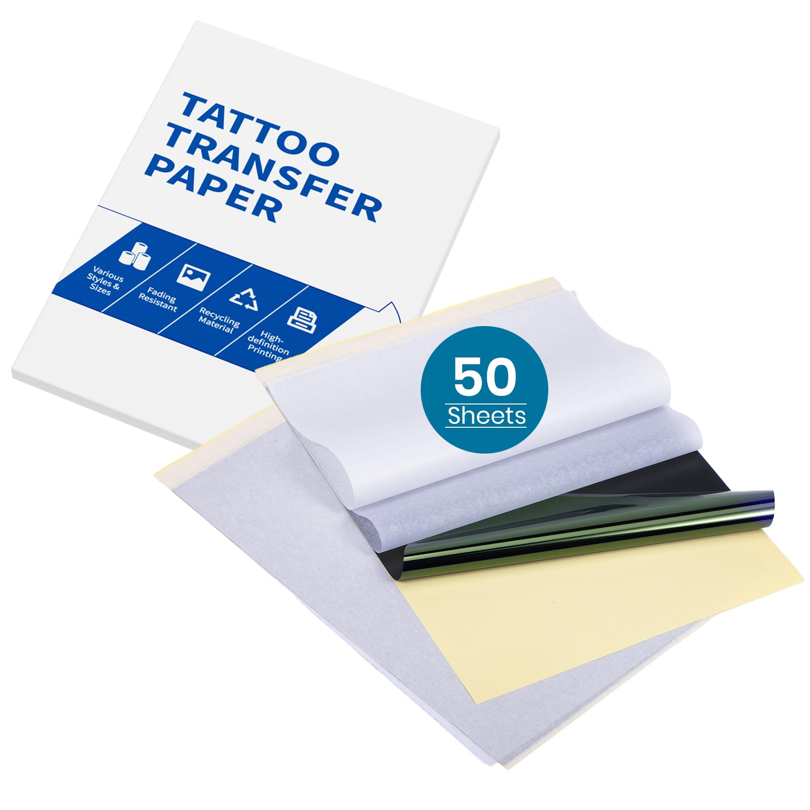 Amazon.com: Transfer Paper 50 Sheets, Thermal Stencil Paper for ...
