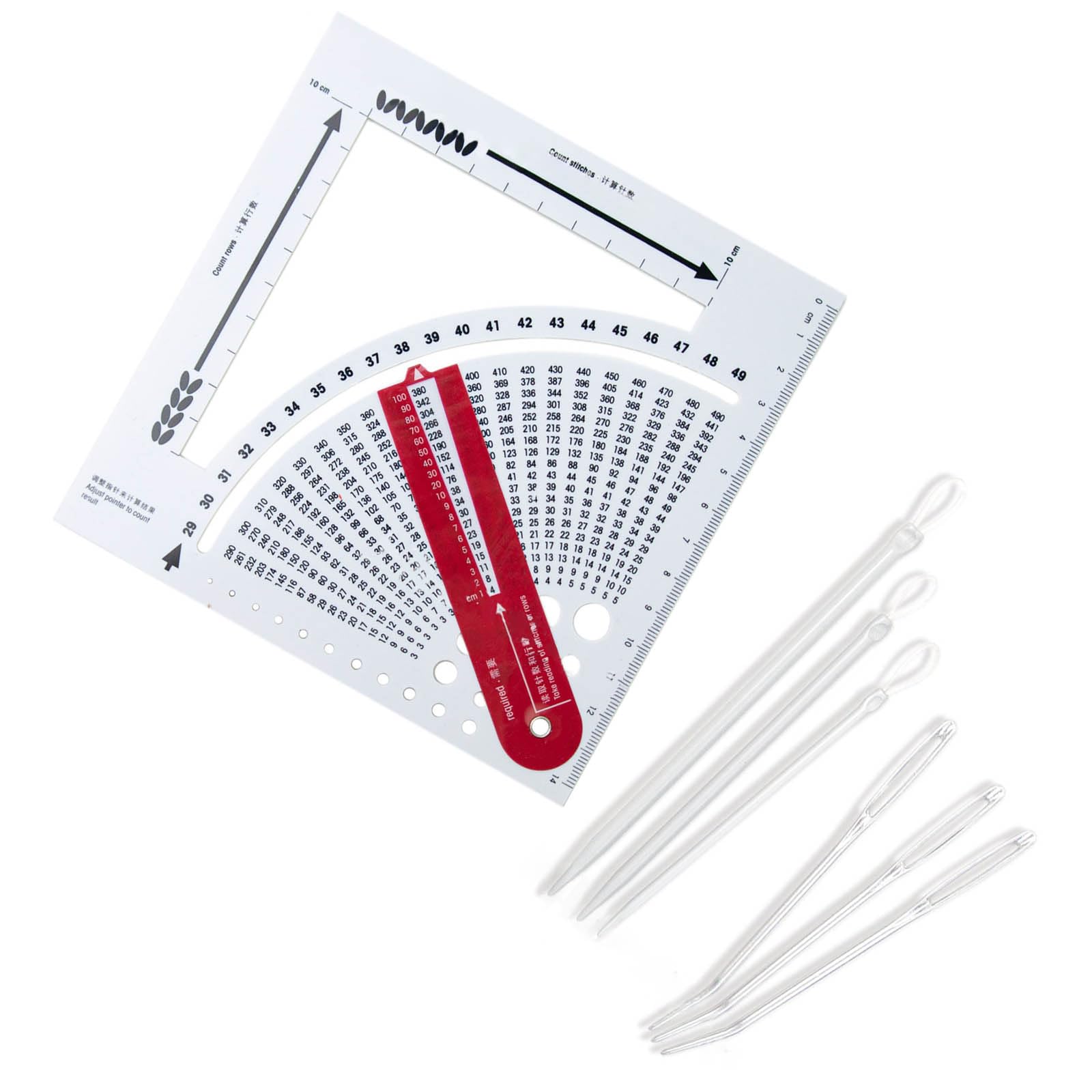 Knitting Stitch Gauge Ruler Stitch Counter Knitting Calculator
