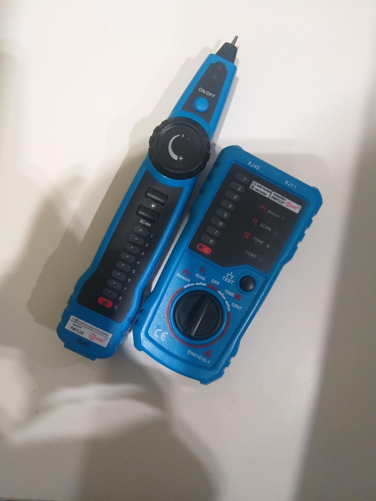 TECHTEST RJ11 RJ45 Cable Tester Multifunction Wire Tracker Measuring ...