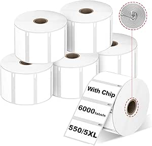 Amazon.com : RGiNK for DYMO 550 Labels (30334 with RFID Chip ...