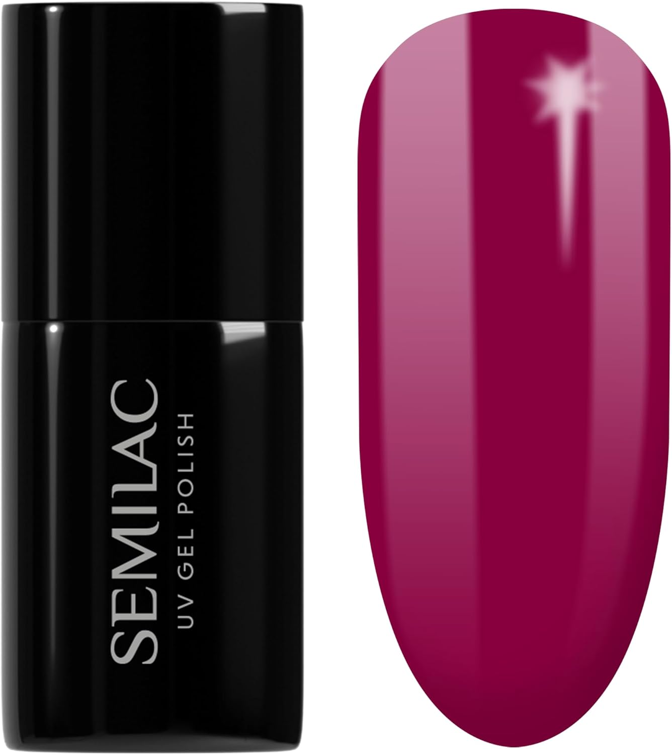Semilac Vernis à ongles gels semi-permanents UV 028 Classic Wine 7ml ...