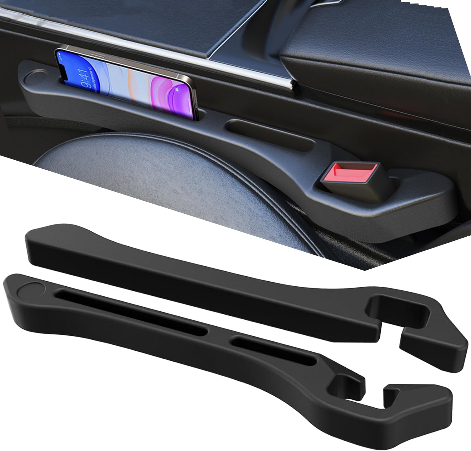 Amazon.com: URUOH Car Seat Gap Filler, 2 PCS Car Gap Filler Organizer ...