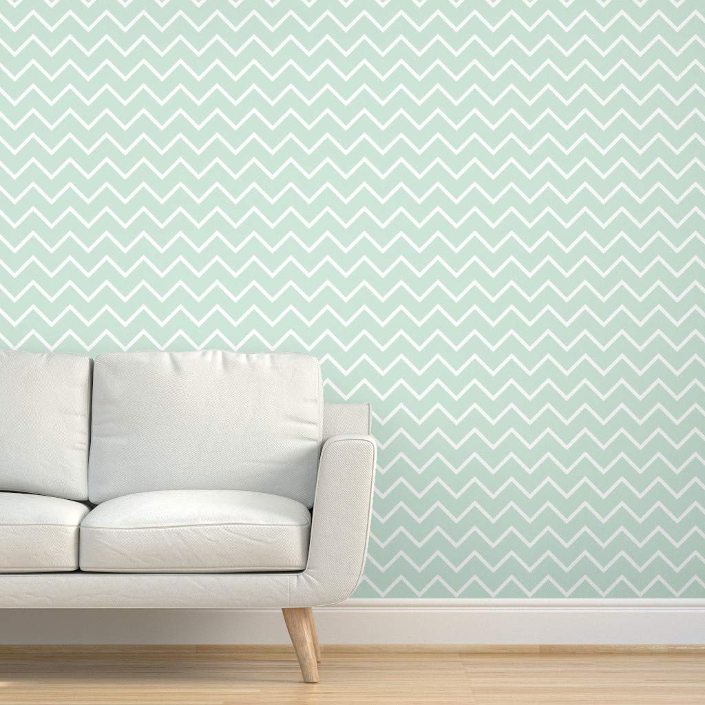 Mint Chevron Wallpaper