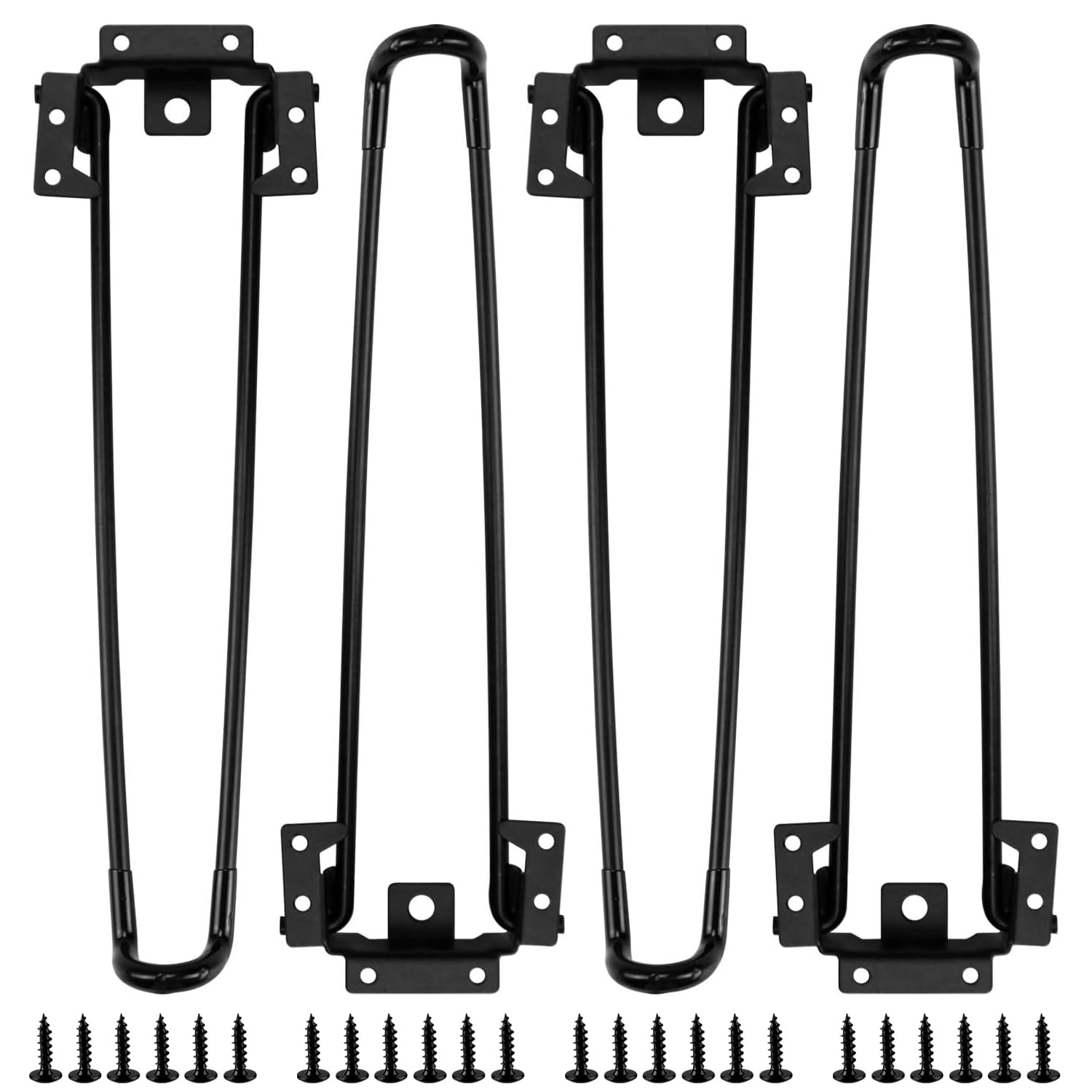 Snapklik.com : Enenes 4PCS Folding Hairpin Table Legs 21Inch Heavy Duty ...