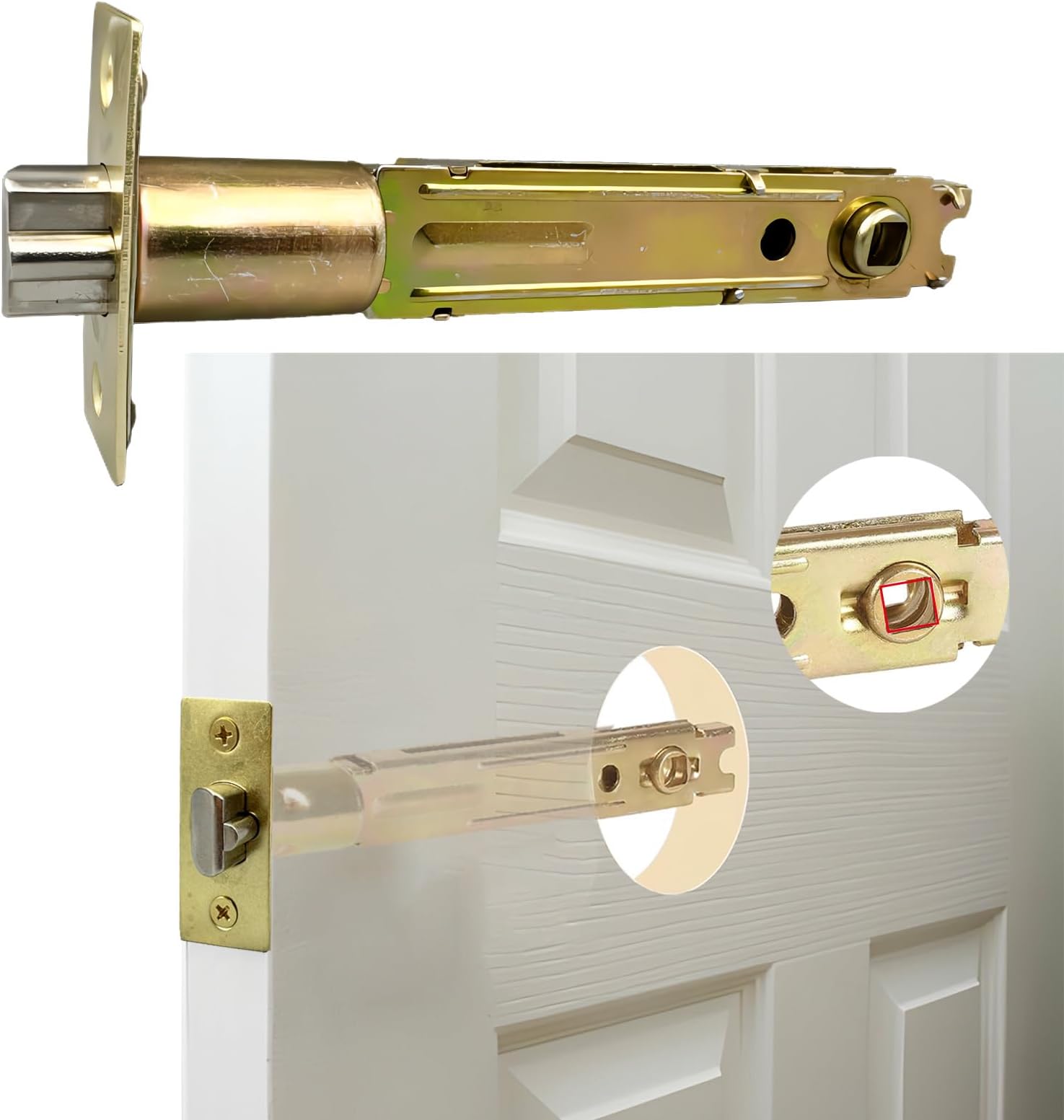 Schlage 16-126 5 Inch Replacement Deadlatch with 1 x 2 1/4 Inch Square ...