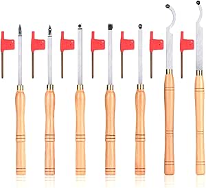 Wood Lathe Turning Tools Set Carbide Tipped Wood Turning Tools for ...