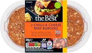 Morrisons The Best Chilli and Cheese Burgers 340g : Amazon.co.uk: Grocery