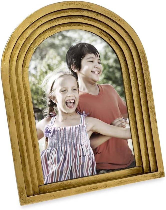 Amazon.com - Green Tree Gallery Natural Wood Arched Photo Frame, 5 x 7 ...