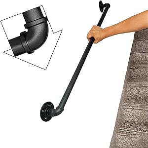Amazon.com: Stair Handrail Railing - Wall Mount Metal Handrail, Safety ...
