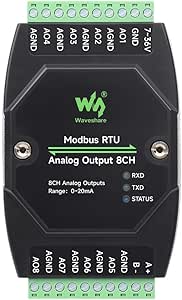 Amazon.com: Waveshare Industrial 8-Ch Analog Output Module, 12-Bit DA ...