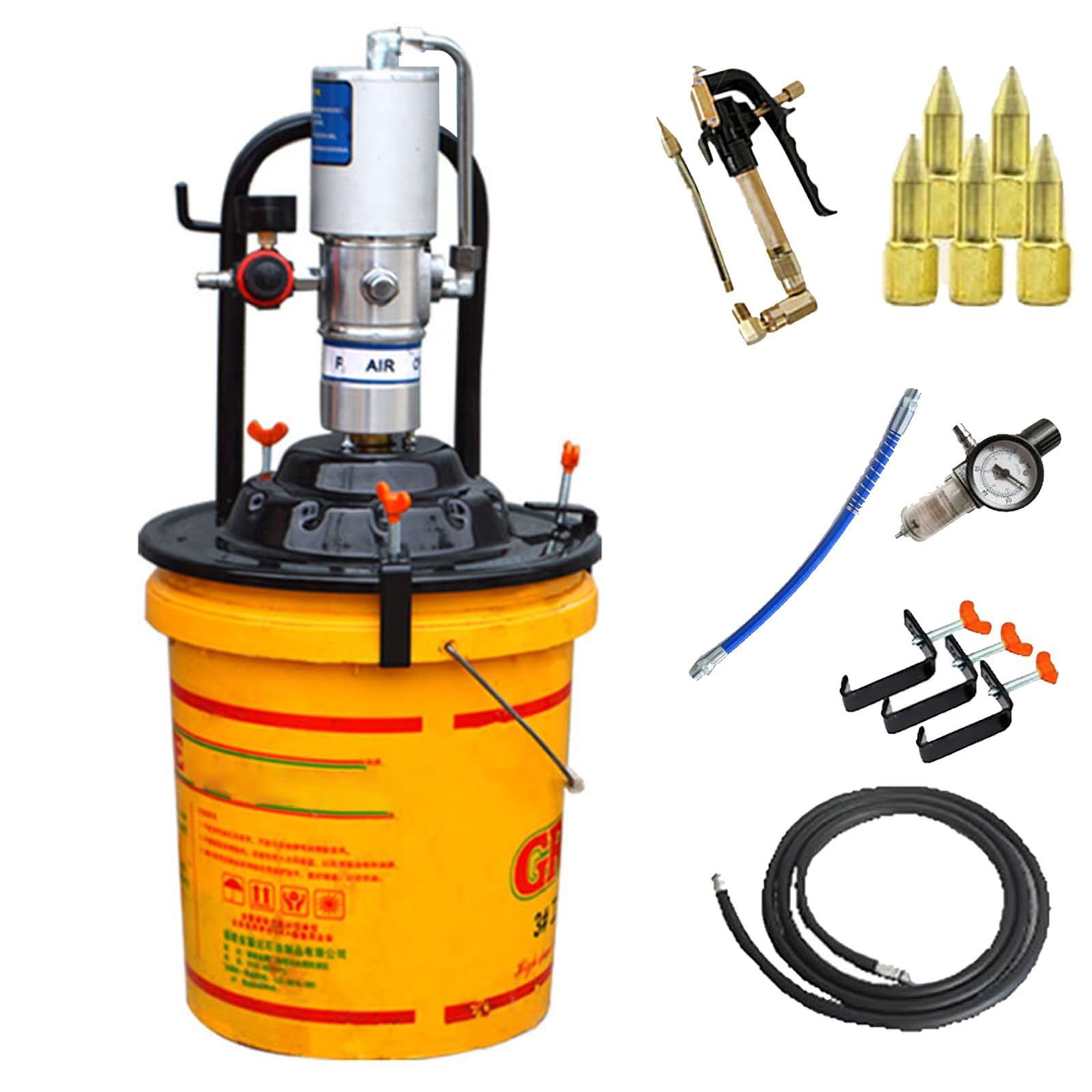 Amazon.com: Portable Air-Operated Grease Delivery Pump, 60:1 High ...